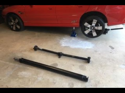 Turbo Ls vz ss commodore build ep7 custom single piece tailshaft - YouTube