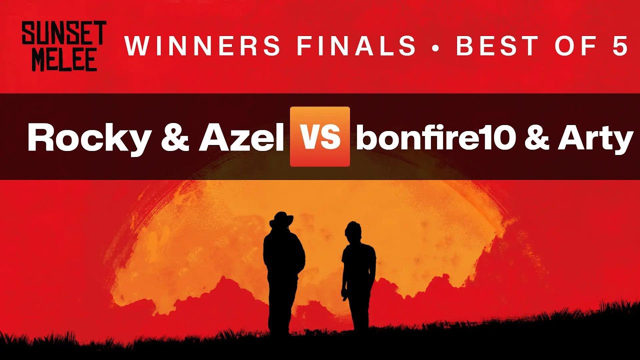 Sunset Melee Winners Finals — Rocky & Azel vs bonfire10 & Arty — Super ...