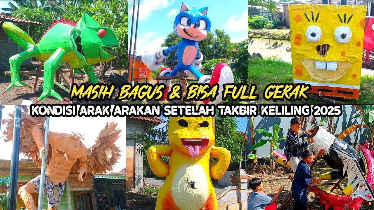 ADA SONIC RAKSASA Kondisi Arak Arakan Setelah Takbir Keliling 2025 ...