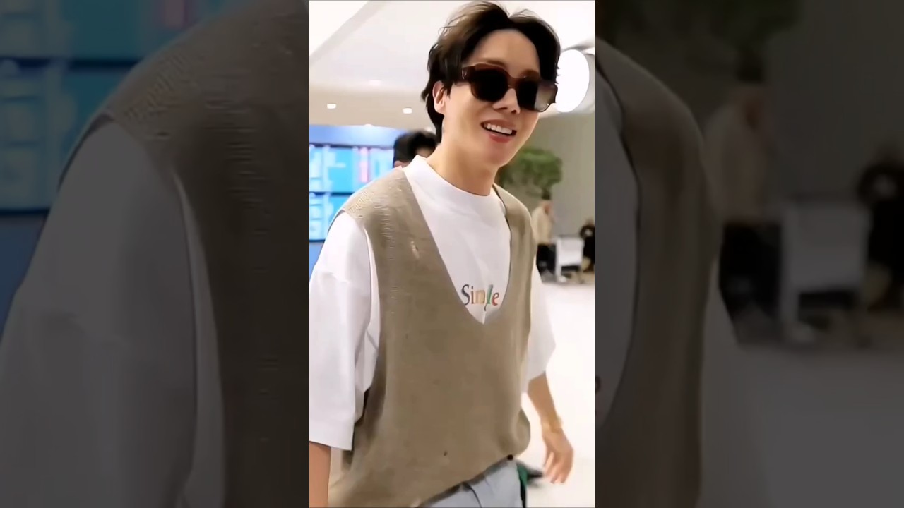 upon arrival att the airport, hobi #bts #army #trending #cute #cool # ...