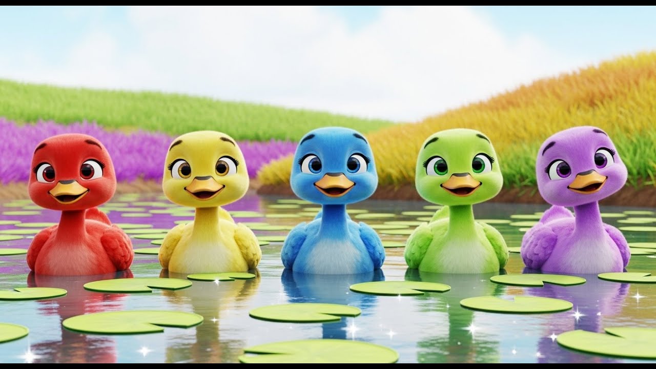 Five Little Swans Glide Glide Glide | Elegant Water Bird Song ...