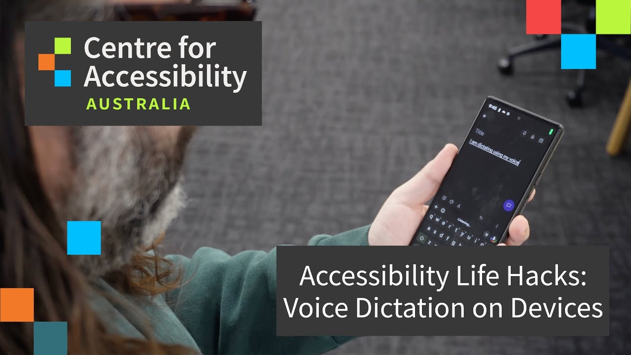 Accessibility Life Hacks: Voice Dictation on Devices - YouTube