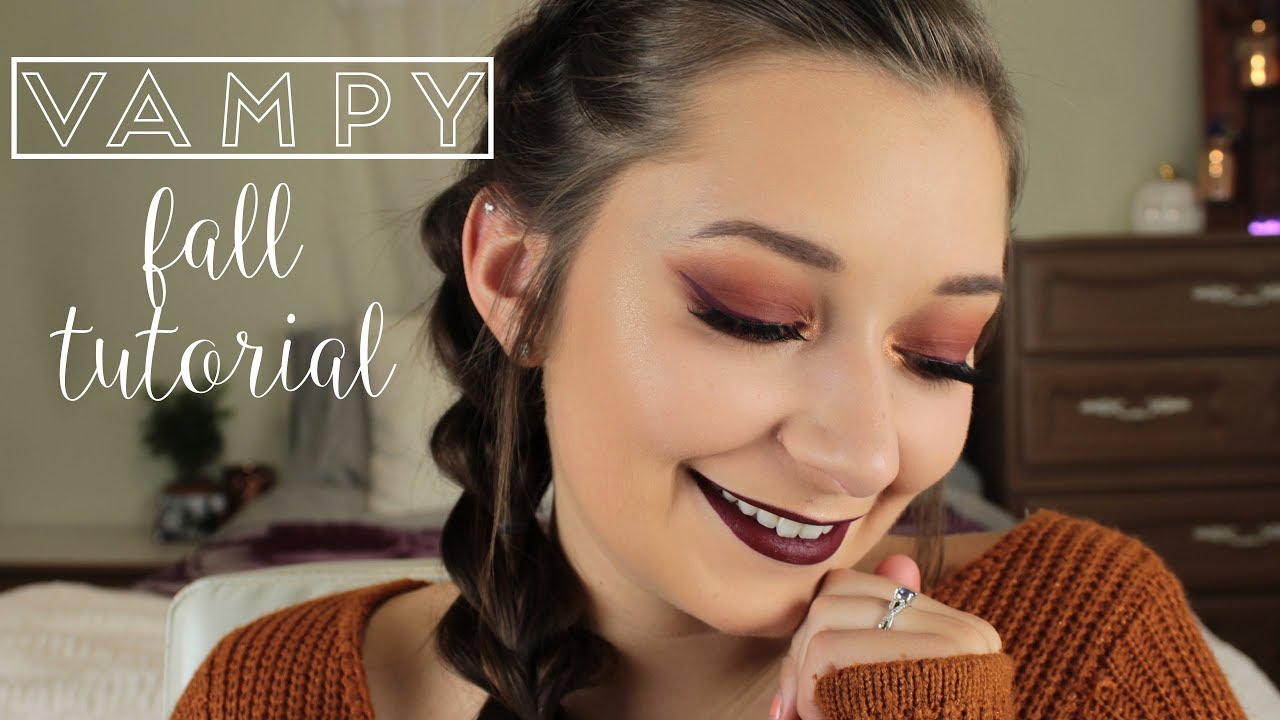 Vampy Fall Tutorial - 2 Lip Options | Courtney Lynn Makeup - YouTube