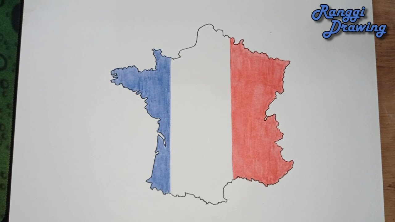 How to Draw Map of France - YouTube