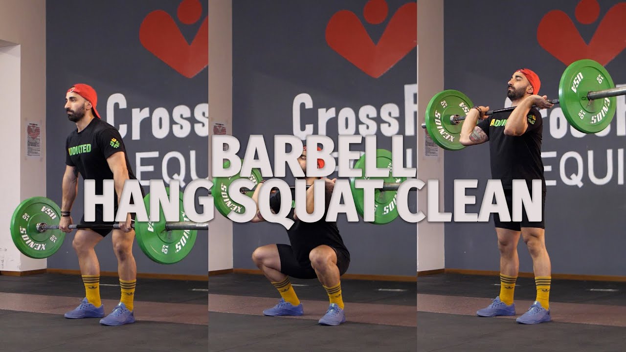 Barbell hang squat clean - YouTube
