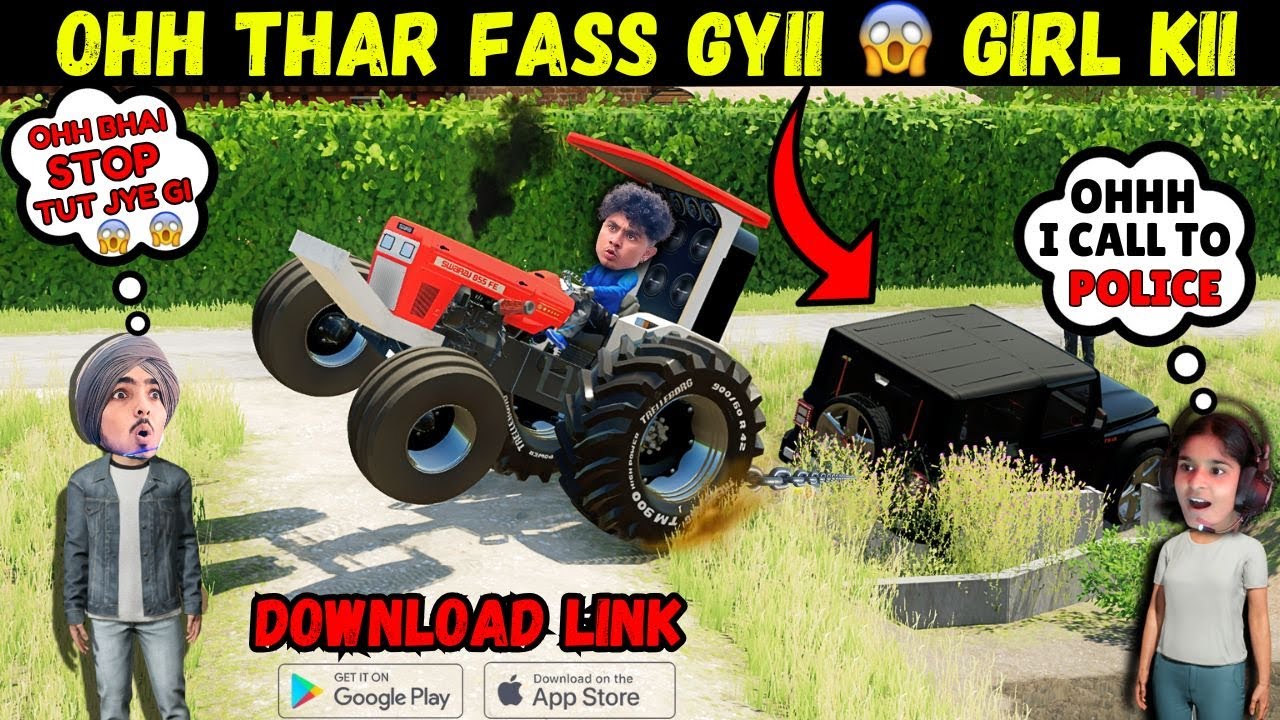 Thar accident by girl in fs 22 || 4 lakh ka nuksaan || - YouTube