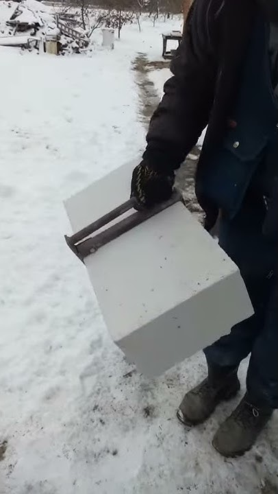 захват для газобетона и шлакоблока - YouTube