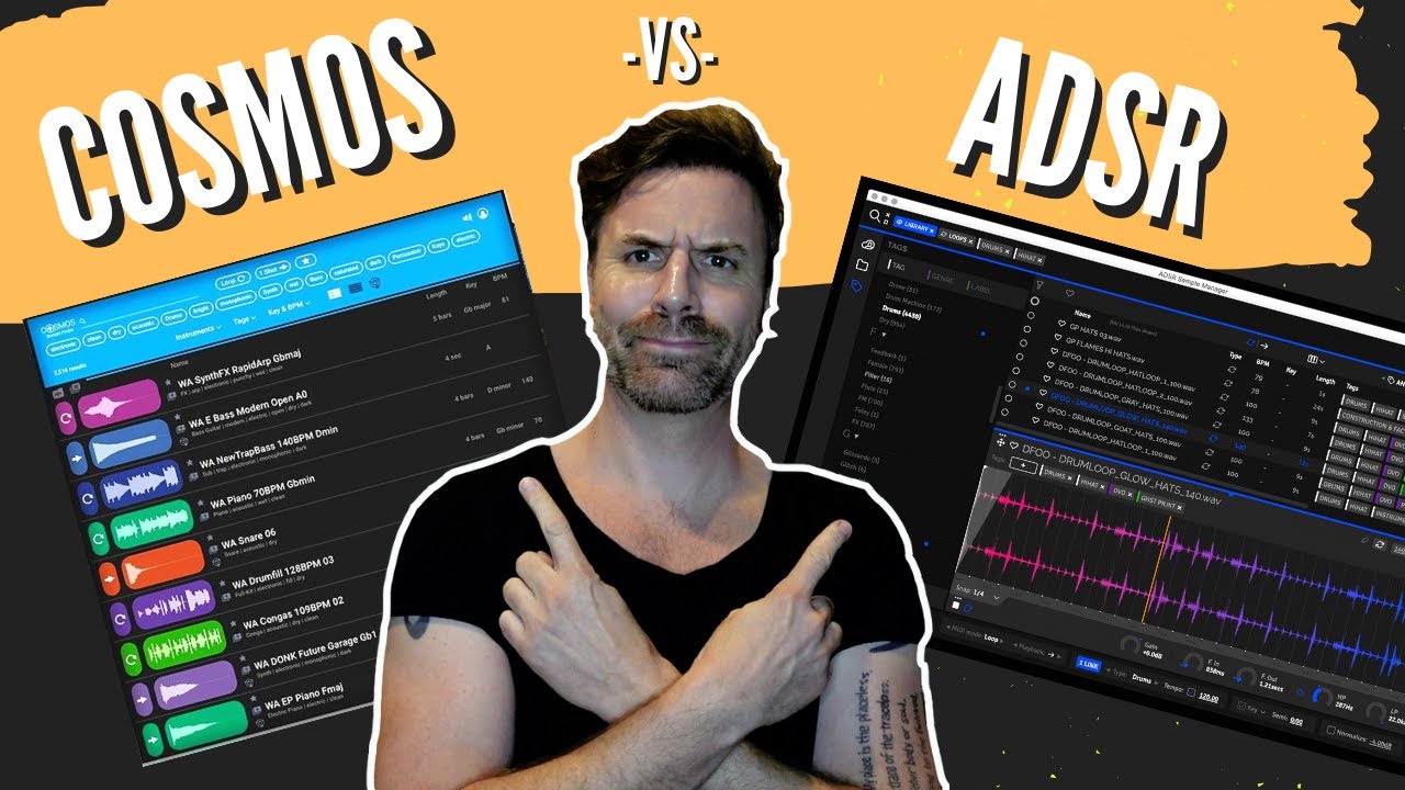 Waves Cosmos VS ADSR Sample Manager . Shootout Review, does AI mean ...