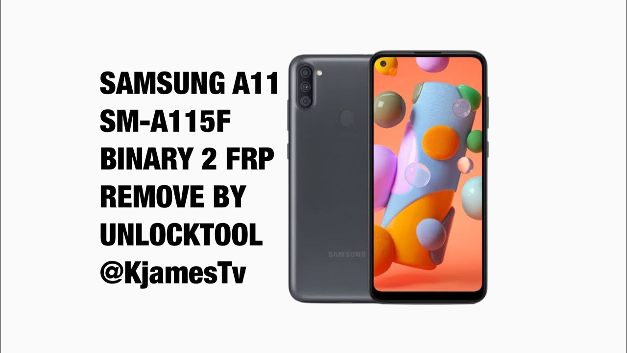 SAMSUNG A11 SM-A115F U2 FRP REMOVE BY UNLOCKTOOL - YouTube