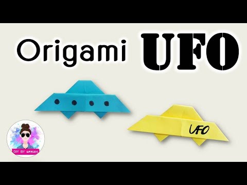 Origami UFO | พับกระดาษ UFO | DIY BY แคทเอง - YouTube