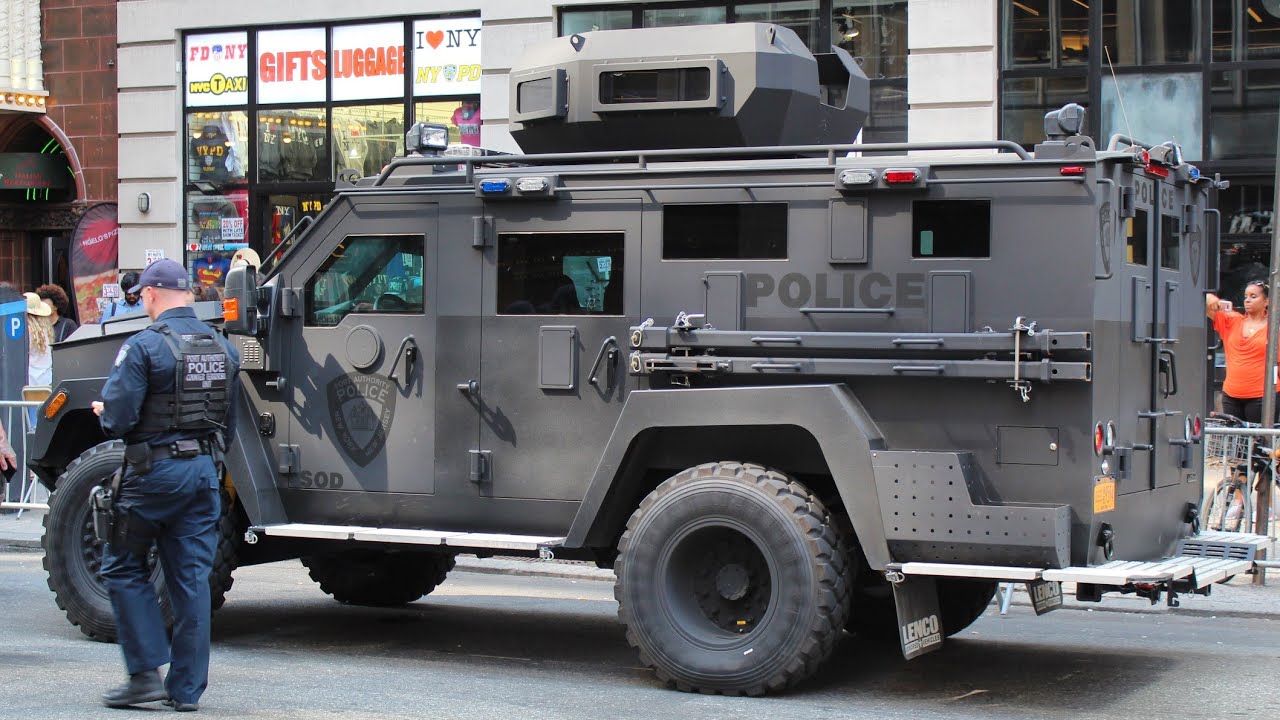 PAPD CounterTerrorism Unit Leaving From A Drill In Midtown, Manhattan ...