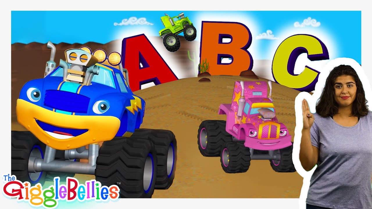 Learn the ABCs with Monster Trucks | Sign Language Alphabet ...