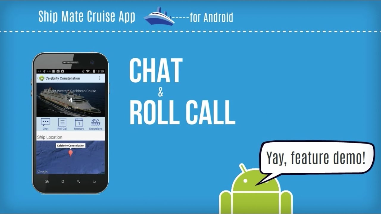 Cruise Roll Call and Chat - Feature Demo - Ship Mate Cruise App - YouTube