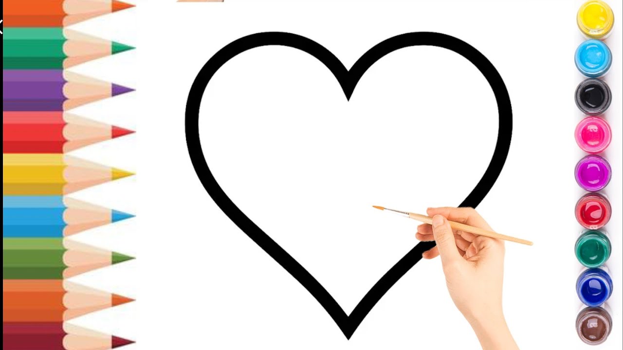 HOW TO DRAW HEART DRAWING ||STEP BY STEP|| - YouTube