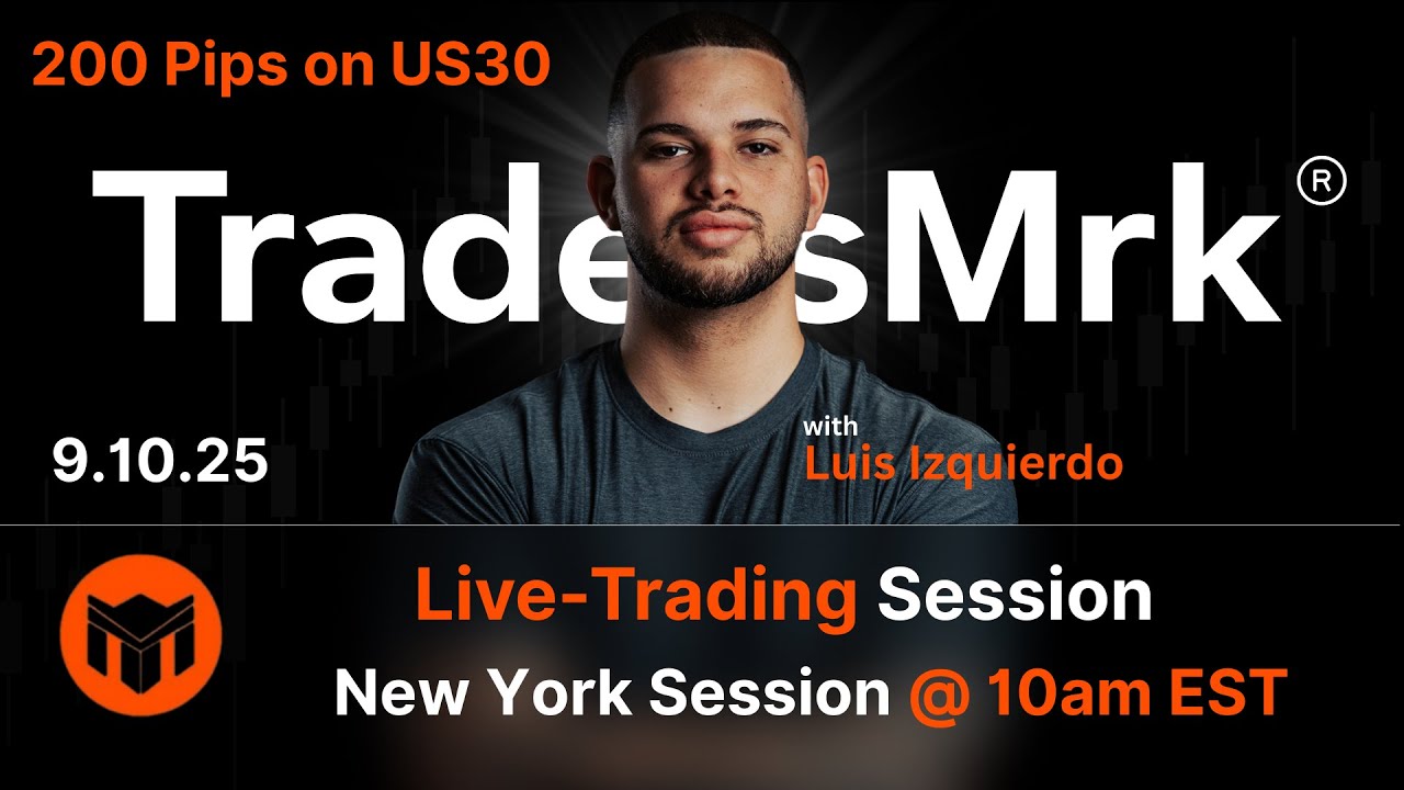 200 pips on US30 and 80 pips on Nas100 - Live Trading Session with Luis ...