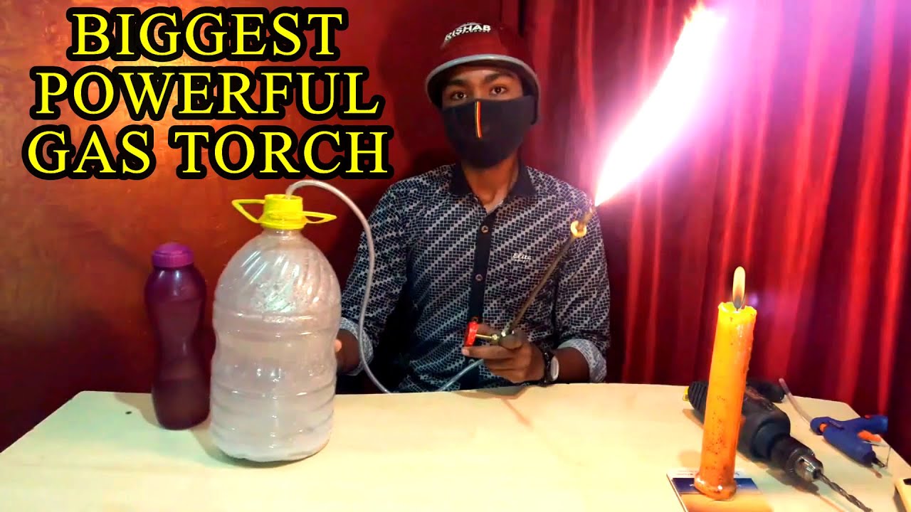 How To Make Very Powerfull Gas Tourch Using Water - YouTube