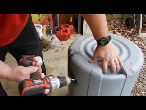 How to Repair a Plastic Trash Can - YouTube