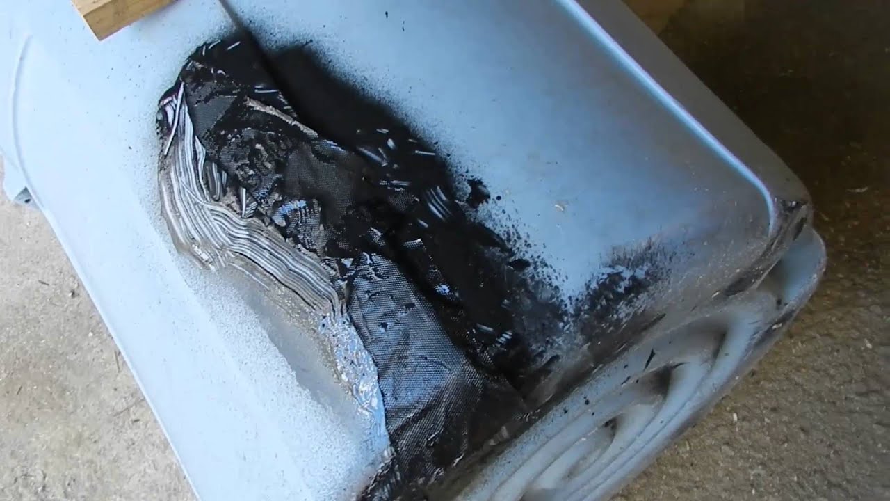 How to Repair a Plastic Trash Can - YouTube
