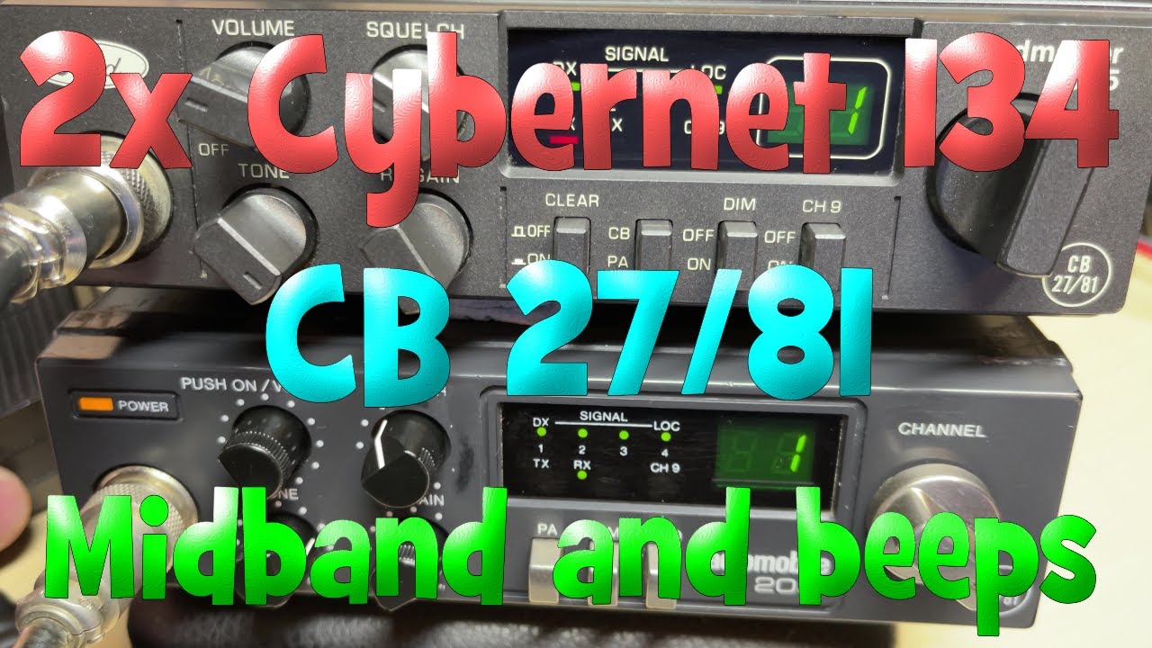 Mail in repair - 2x Cybernet 134 board CB radios for midband and some ...