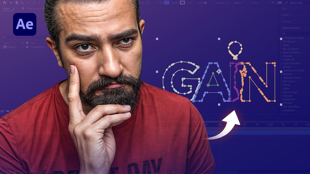 STROKE EFFECT ON NON-VECTOR LOGOS! Easy Animation in After Effects ...