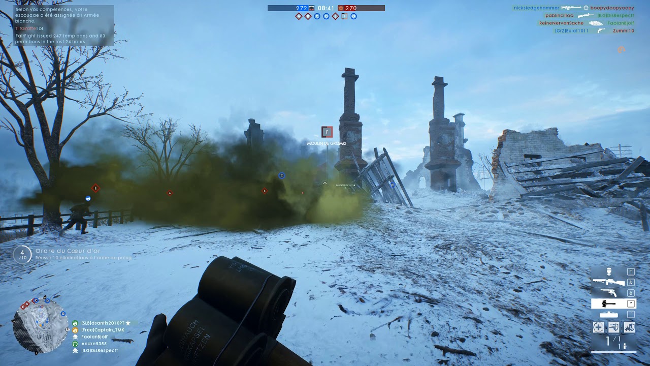 4 jolie kill a la mine BF1 - YouTube