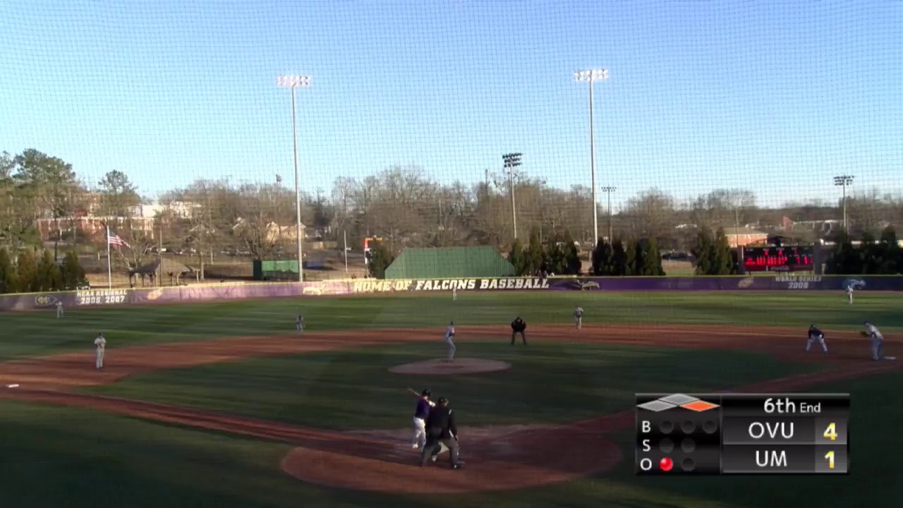 Montevallo Baseball vs. Ohio Valley (Game 1) - YouTube