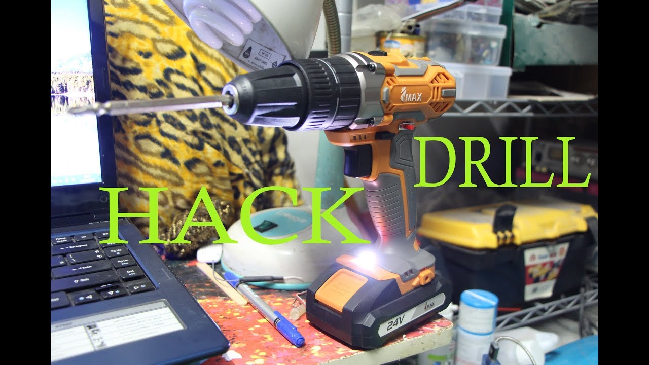 HACK DRILL เพิ่มสวิซ์ควบคุม LED ในสว่าน IMAX - YouTube