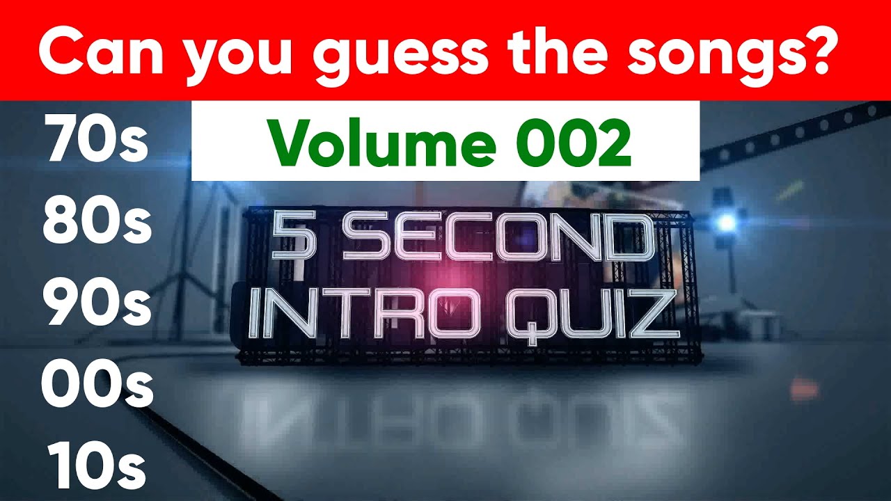 5 Second Intro Quiz - Vol 002 - YouTube