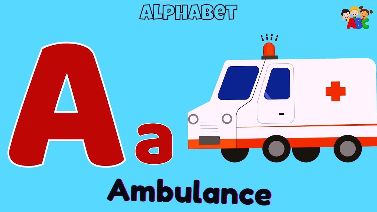 ABC Alphabet for Kids | A to Z Letters with Fun Words | Learning Videos ...
