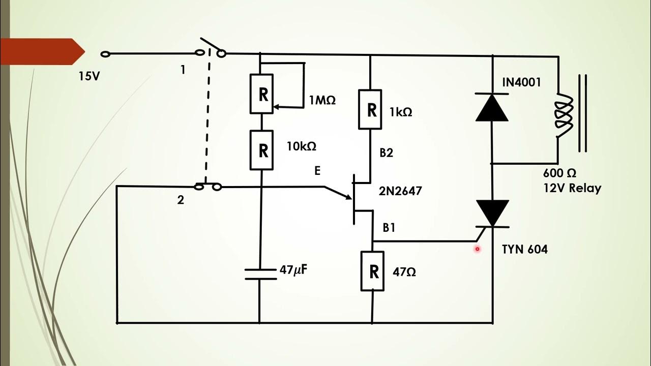 Time Delay Relay Circuit/SCR – UJT operated Timer Circuit - YouTube