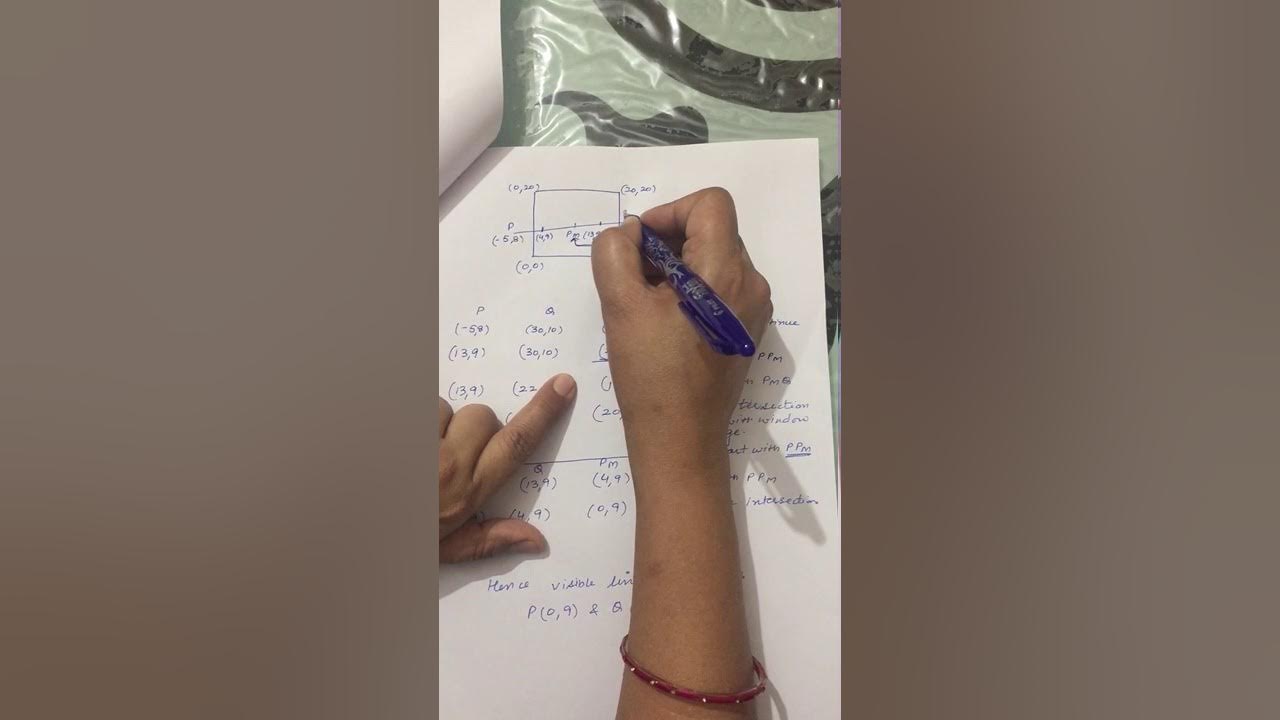 Mid point Subdivision line clipping algorithm| Numerical - YouTube