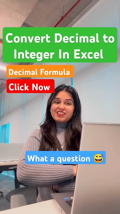 Convert Decimal to Integer In Excel #excel #excelformula #exceltricks #decimal #formula - YouTube