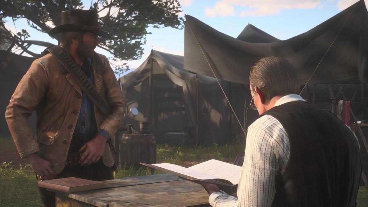 [4K HDR] RDR2 Story Mode - Chapter 3 Clemens Point - Money Lending and ...