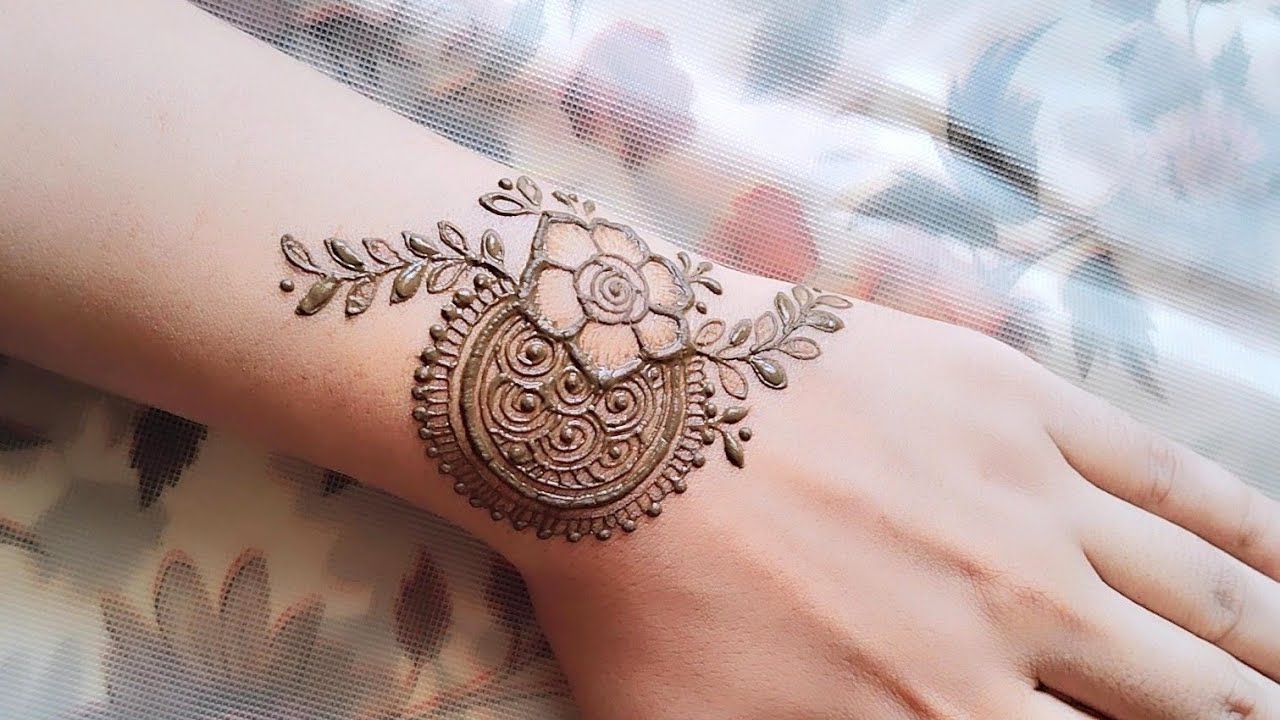 new beautiful back hand floral mehndi design || simple aesthetic mehndi ...
