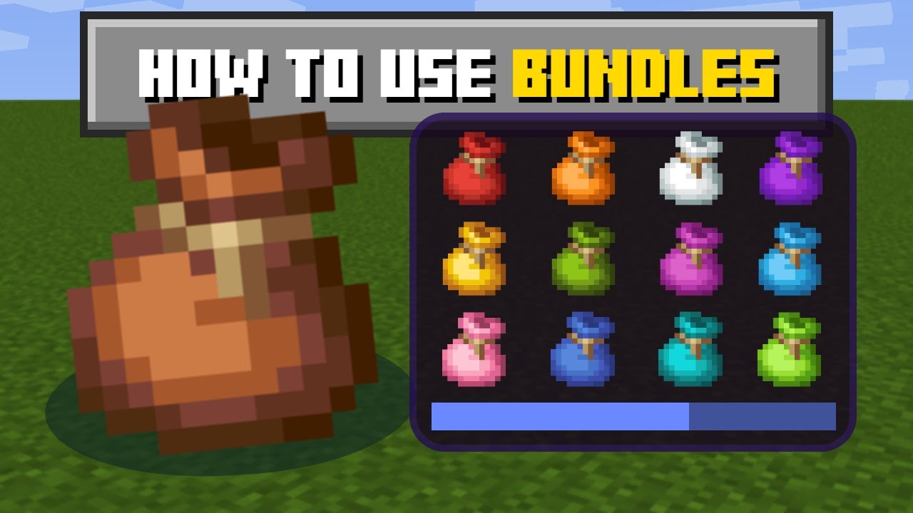 How To Craft & Use BUNDLES in Minecraft! Full Bundle Guide - Bundles of ...