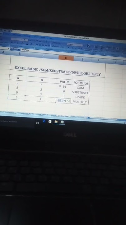 basic formulas in excel - YouTube