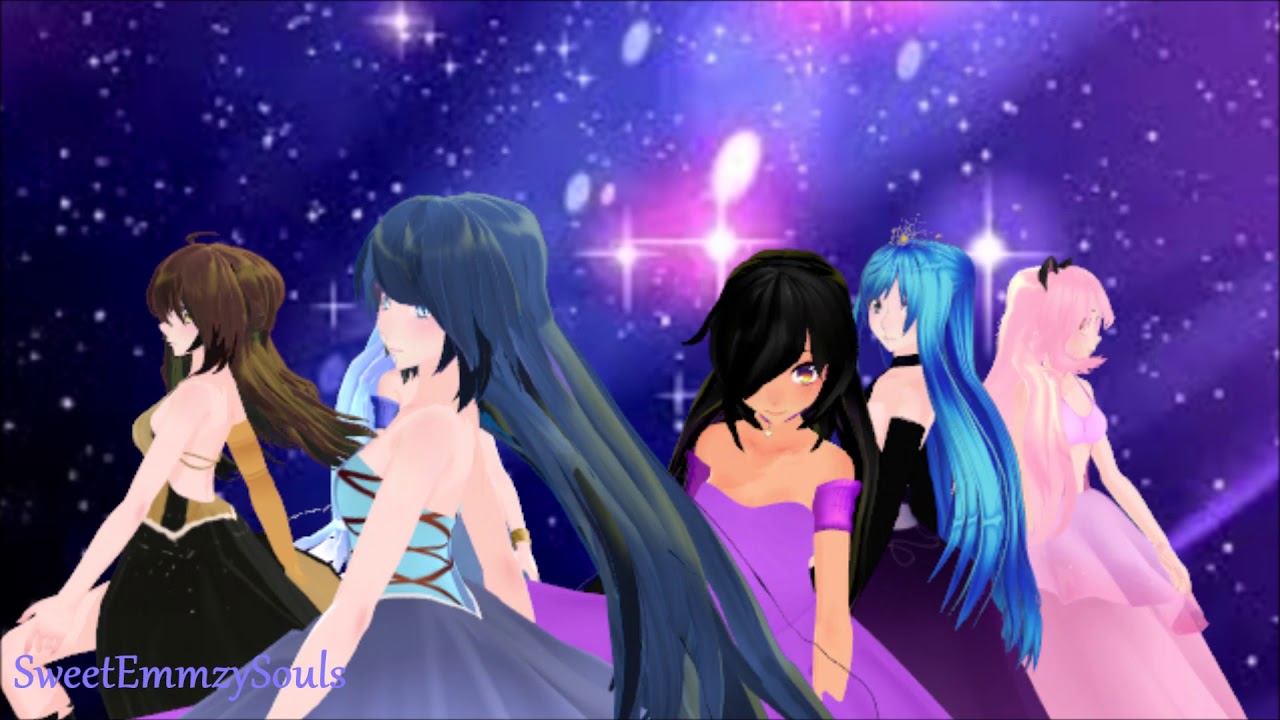 MMD ~ Girls Night Out w/ Aph squad & Krew! - YouTube