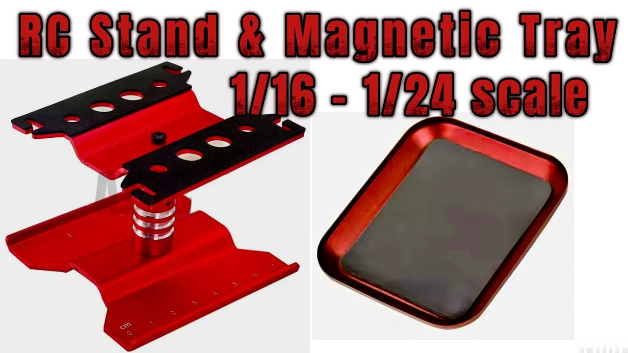Unboxing Small scale RC Car stand and magnetic trays - YouTube