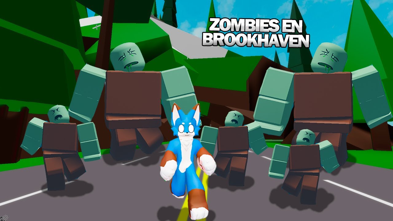 ESCAPANDO DE LA INVASION ZOMBIE EN BROOKHAVEN RP ROBLOX - YouTube