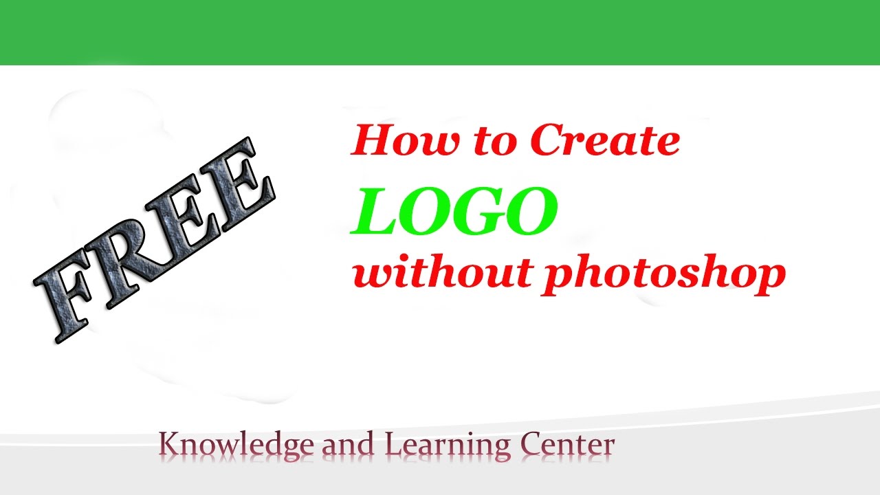 Create Logo without Photoshop - YouTube