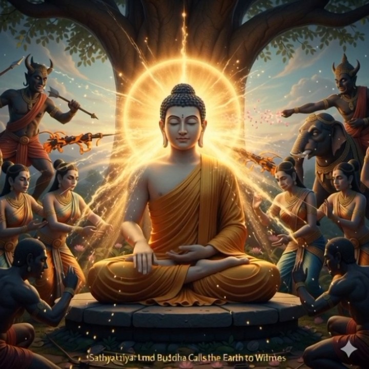 Lord Buddha' s " Mara Parajaya"(Defeat of Mara )#buddha #lordbuddha 🙏🙏🙏 ...