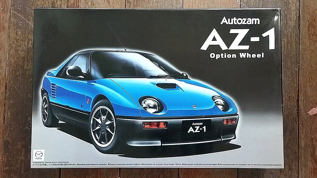 Aoshima 1/24 Mazda Autozam AZ-1 | Plastic Model Kit Unboxing - YouTube