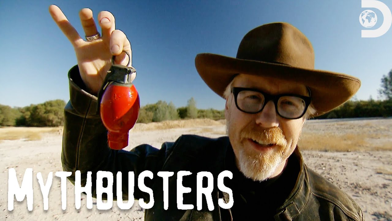 Can You Shoot a Grenade Out of the Air? | MythBusters | Discovery - YouTube