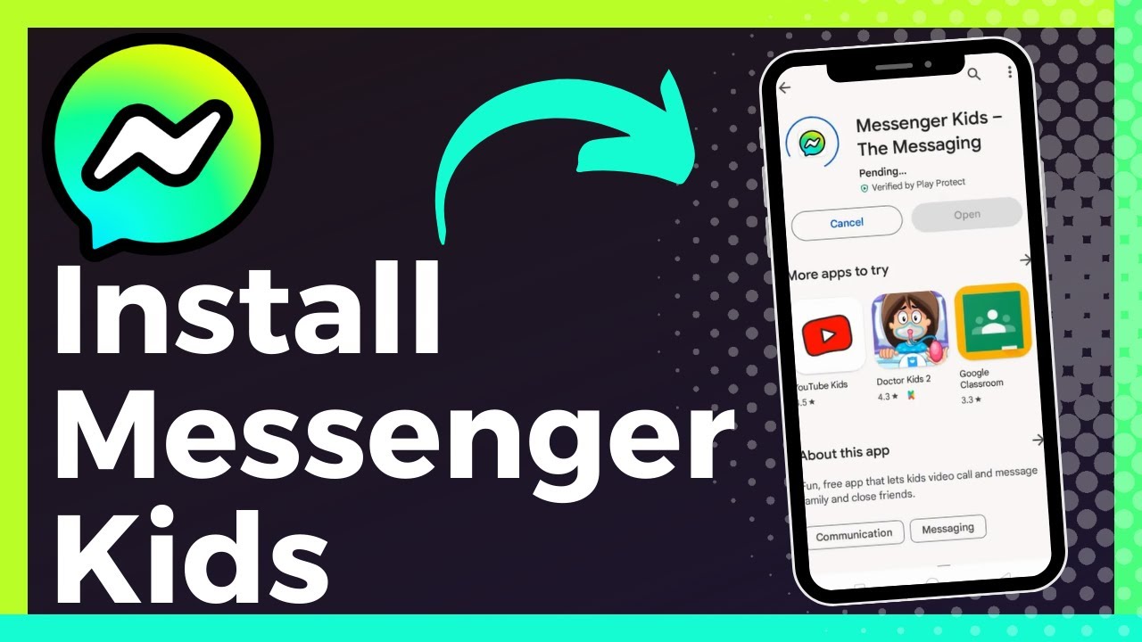 How To Use And Install Messenger Kids (Easy) - YouTube