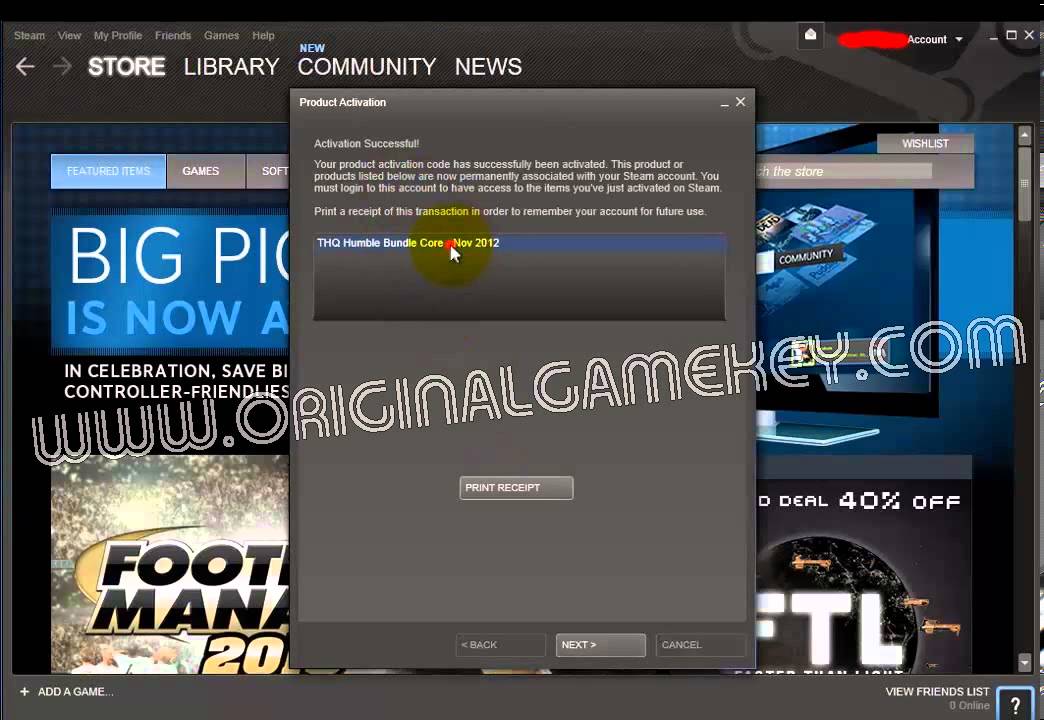 Steam Cd-Key Activation Guide-OriginalGameKey.Com - YouTube