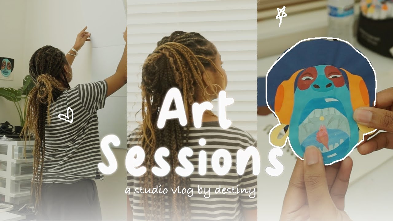 Art Sessions : decorating my studio and making art - YouTube