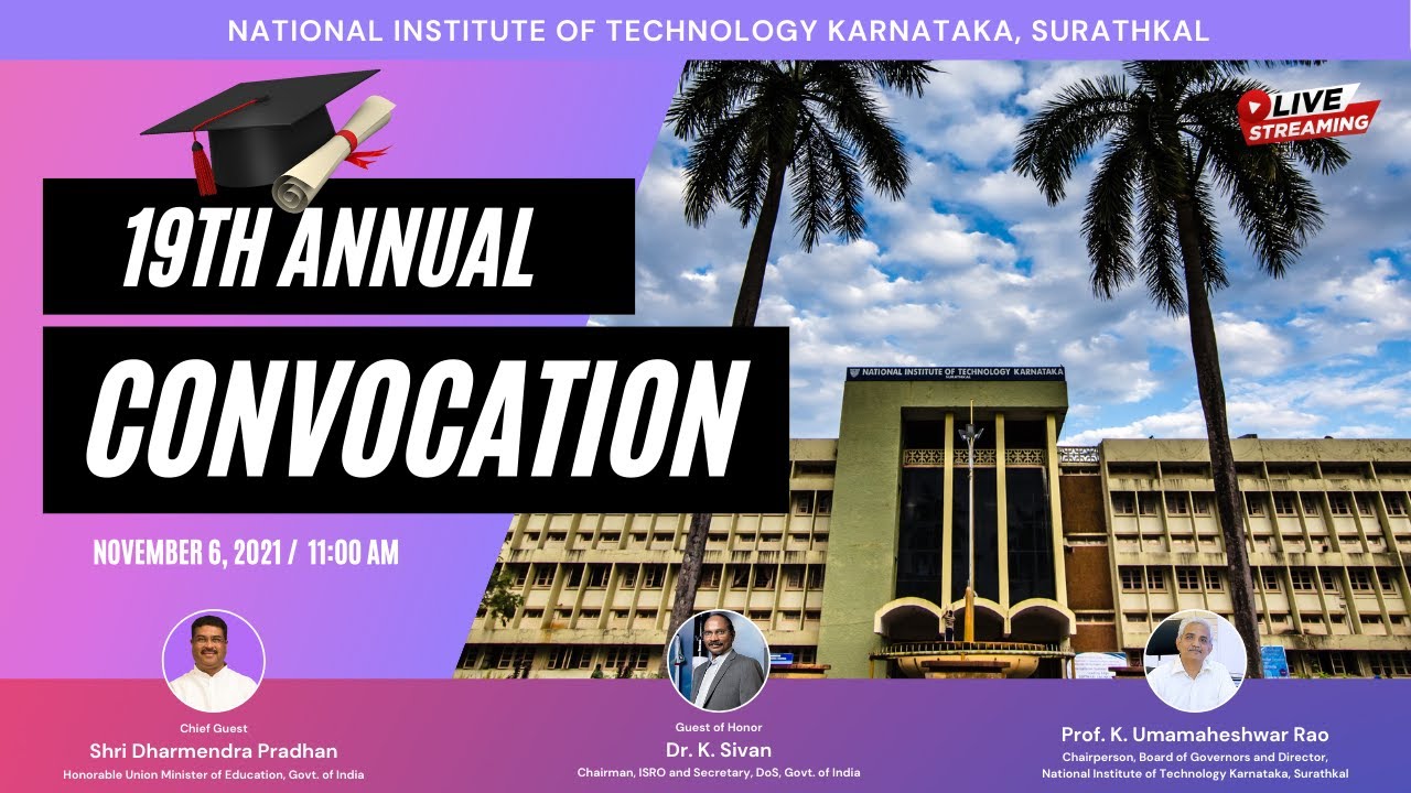 19th Annual Convocation NITK - YouTube