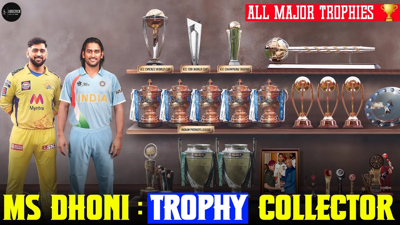 How many trophies has Dhoni won | धोनी ने कितनी ट्राफियां जीती हैं ? Ms ...