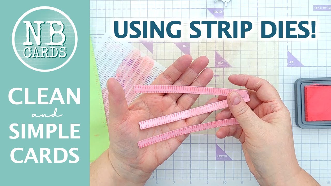 Clean and Simple Note Card Made with Strip Dies [2024/246] - YouTube