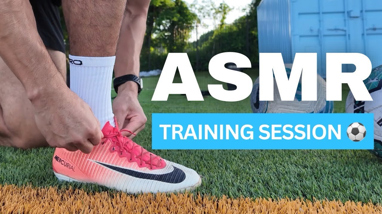 ASMR Football / Soccer Session | Relaxing Training Session - YouTube